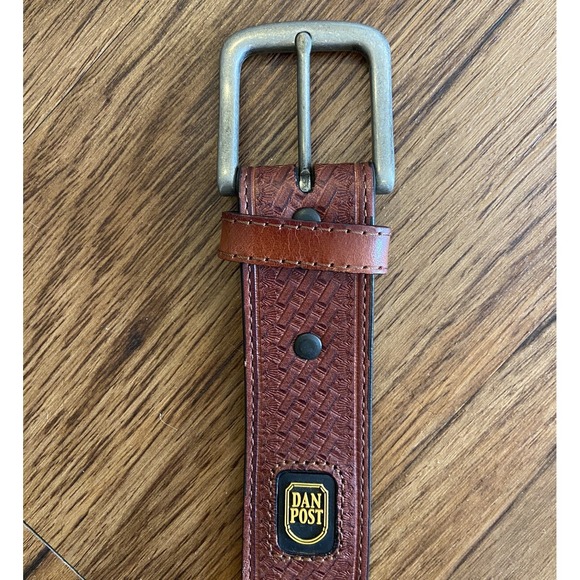 Dan Post | Accessories | Dan Post Mens Western Brown Genuine Leather ...